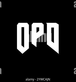 OPD letter logo design for technology company. OPD logo design black ...