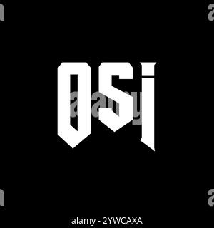 OSI letter logo design for technology company. OSI logo design black ...