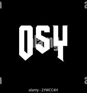 OSY letter logo design for technology company. OSY logo design black ...
