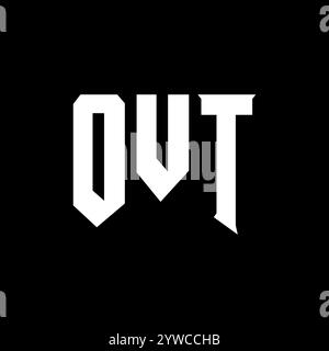 OVT letter logo design for technology company. OVT logo design black ...