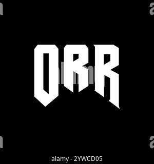 ORR letter logo design for technology company. ORR logo design black ...