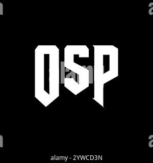 OSP letter logo design for technology company. OSP logo design black ...