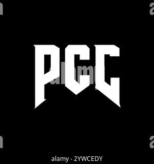 PCC letter logo design for technology company. PCC logo design black ...