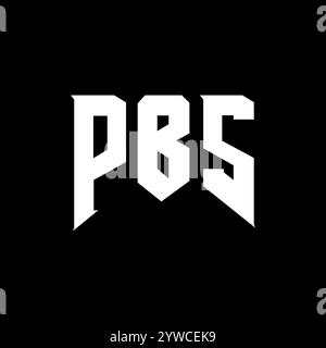 PBS letter logo design for technology company. PBS logo design black ...