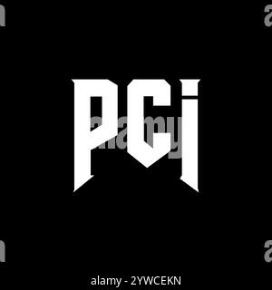 PCI letter logo design for technology company. PCI logo design black ...