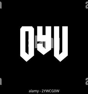 OYU letter logo design for technology company. OYU logo design black ...