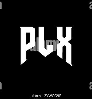 PLX letter logo design for technology company. PLX logo design black ...