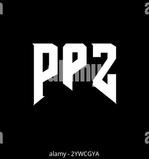PPZ letter logo design for technology company. PPZ logo design black ...