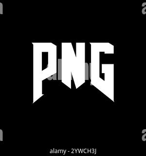 PNG letter logo design for technology company. PNG logo design black ...