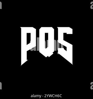 PQS letter logo design for technology company. PQS logo design black ...