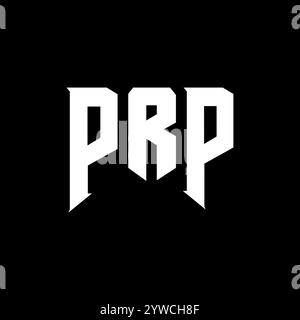 PRP letter logo design for technology company. PRP logo design black ...