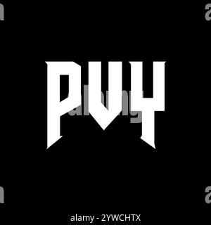 PVY letter logo design for technology company. PVY logo design black ...