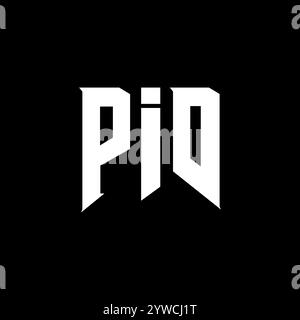 PID letter logo design for technology company. PID logo design black ...