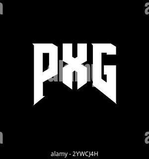 PXG letter logo design for technology company. PXG logo design black ...