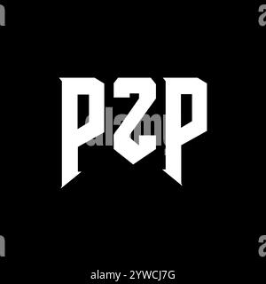 PZP letter logo design for technology company. PZP logo design black ...