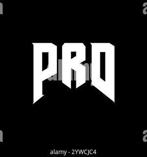 PRD letter logo design for technology company. PRD logo design black ...