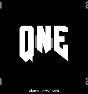 QNE letter logo design for technology company. QNE logo design black ...