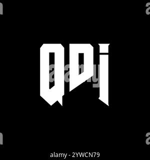 QDI letter logo design for technology company. QDI logo design black ...