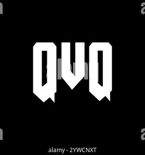 QVQ letter logo design for technology company. QVQ logo design black ...