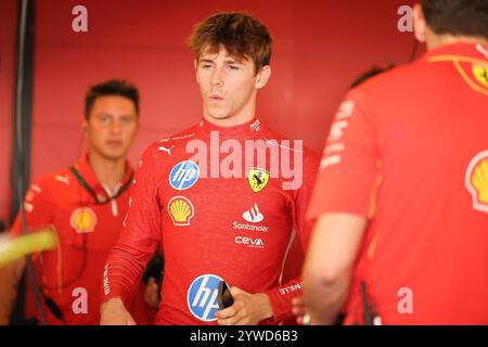 Arthur Leclerc (Scuderia Ferrari HP, Monaco, Reserve Driver) gets into ...