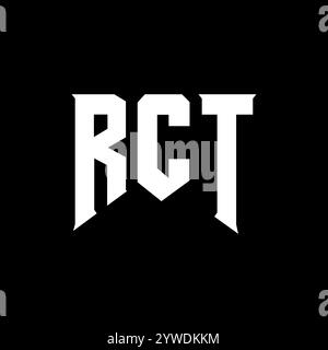 RCT letter logo design for technology company. RCT logo design black ...