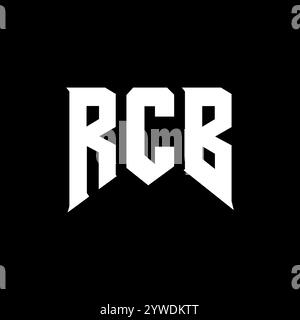 RCB letter logo design for technology company. RCB logo design black ...