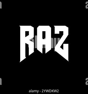 RAZ letter logo design for technology company. RAZ logo design black ...