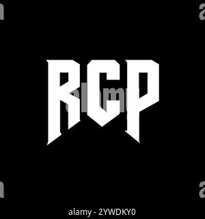 RCP letter logo design for technology company. RCP logo design black ...