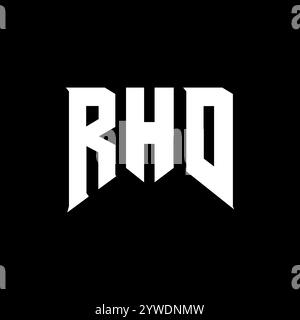 RHD letter logo design for technology company. RHD logo design black ...