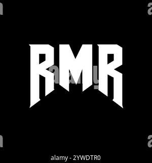 RMR letter logo design for technology company. RMR logo design black ...