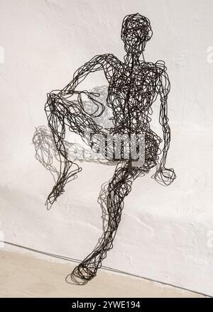 Wire work human figures, made from wire & conveying shape and form ...