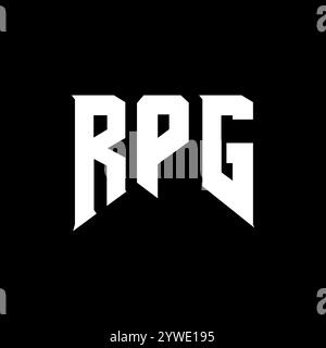 RPG letter logo design for technology company. RPG logo design black ...