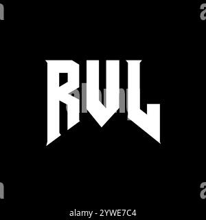 RVL letter logo design for technology company. RVL logo design black ...