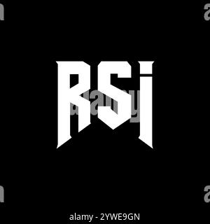 RSI letter logo design for technology company. RSI logo design black ...