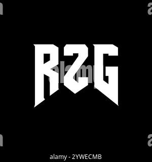 RZG letter logo design for technology company. RZG logo design black ...