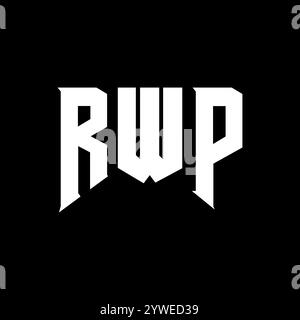 RWP letter logo design for technology company. RWP logo design black ...