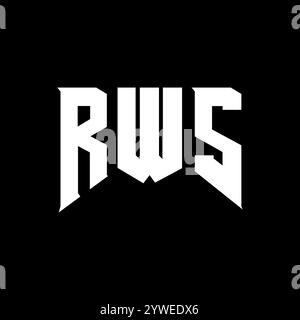 RWS letter logo design for technology company. RWS logo design black ...