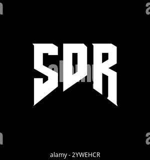 SDR letter logo design for technology company. SDR logo design black ...