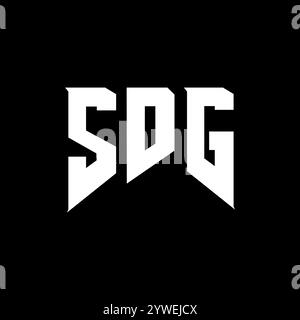 SDG letter logo design for technology company. SDG logo design black ...