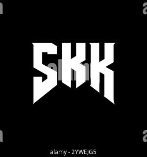 SKK letter logo design for technology company. SKK logo design black ...