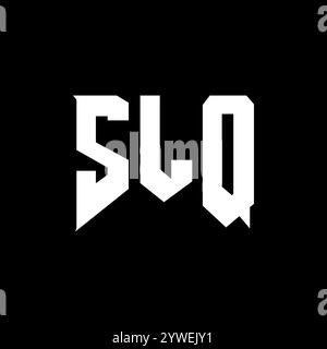 SLQ letter logo design for technology company. SLQ logo design black ...