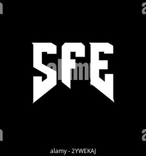 SFE letter logo design for technology company. SFE logo design black ...