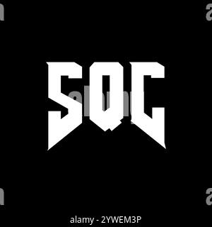 SQC letter logo design for technology company. SQC logo design black ...