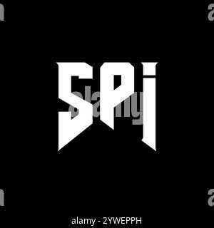 SPI letter logo design for technology company. SPI logo design black ...