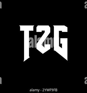 TZG letter logo design for technology company. TZG logo design black ...