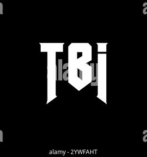 TBI letter logo design for technology company. TBI logo design black ...