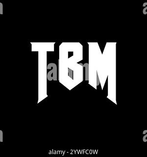 TBM letter logo design for technology company. TBM logo design black ...