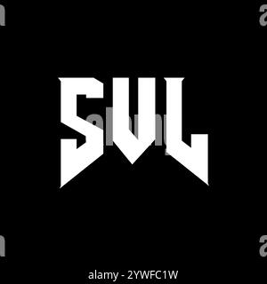SVL letter logo design for technology company. SVL logo design black ...