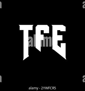 TFE letter logo design for technology company. TFE logo design black ...