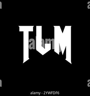 TLM letter logo design for technology company. TLM logo design black ...